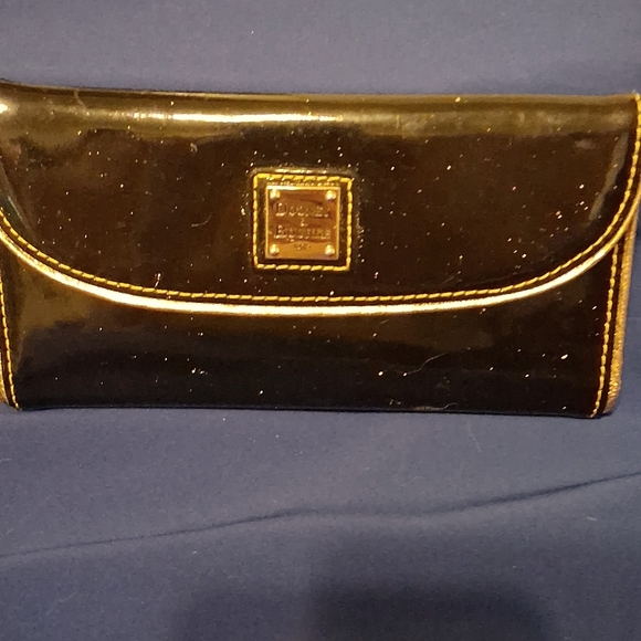 Dooney & Bourke | Bags | Dooney Bourke Glossy Black Wallet | Poshmark